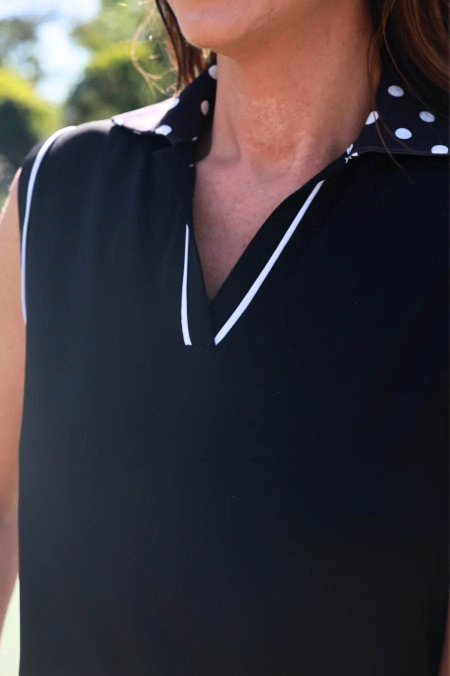 PREORDER: Everyday Polo Tank / After Dark Polka Dot by Jess Lea (ARRAY ...