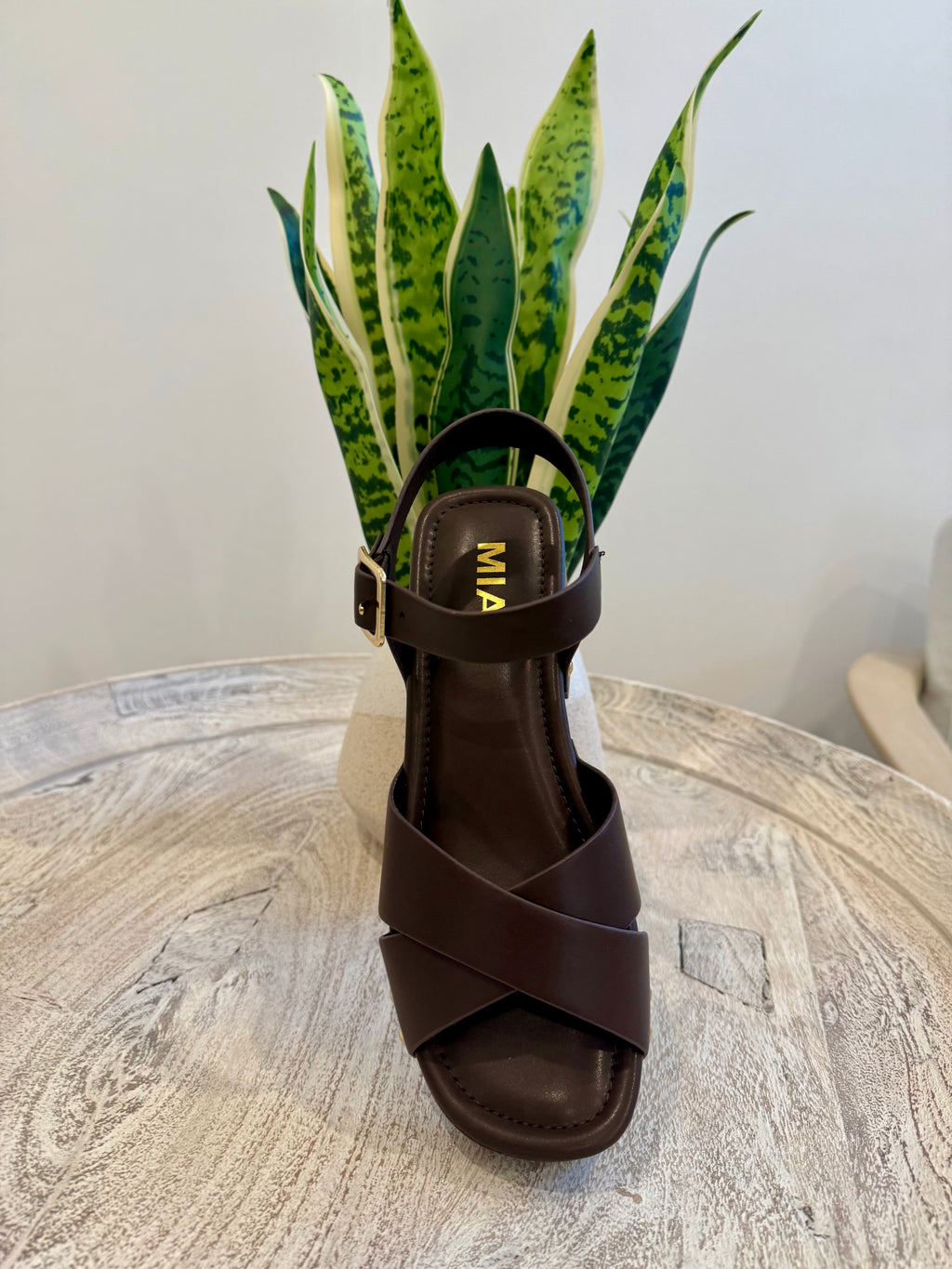 Finna – Chocolate | by MIA Shoes / Array (Ships 2-3 weeks) – BFF Here