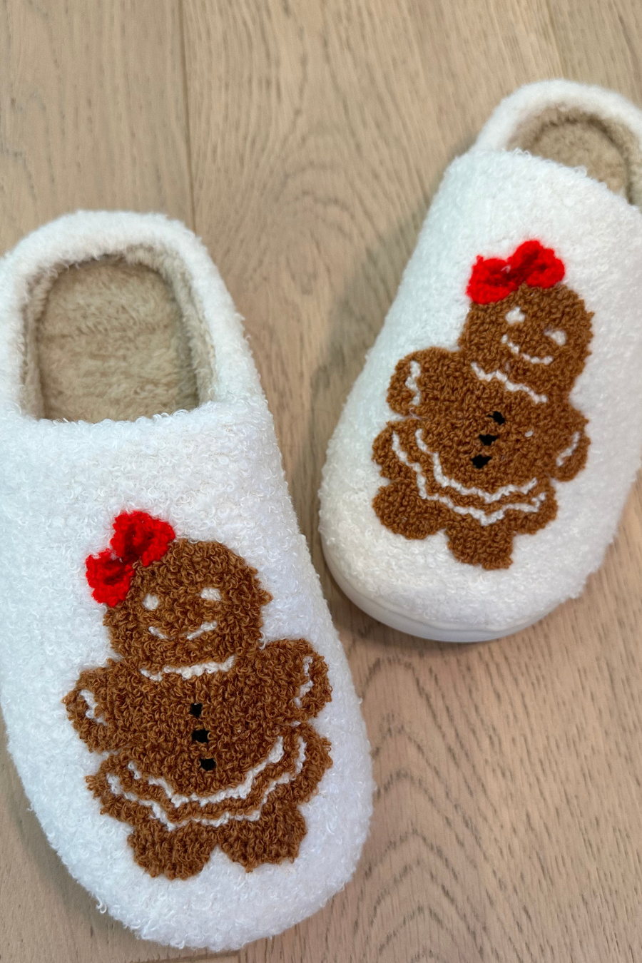 Gingerbread Girl Slippers by Jess Lea – BFF Here