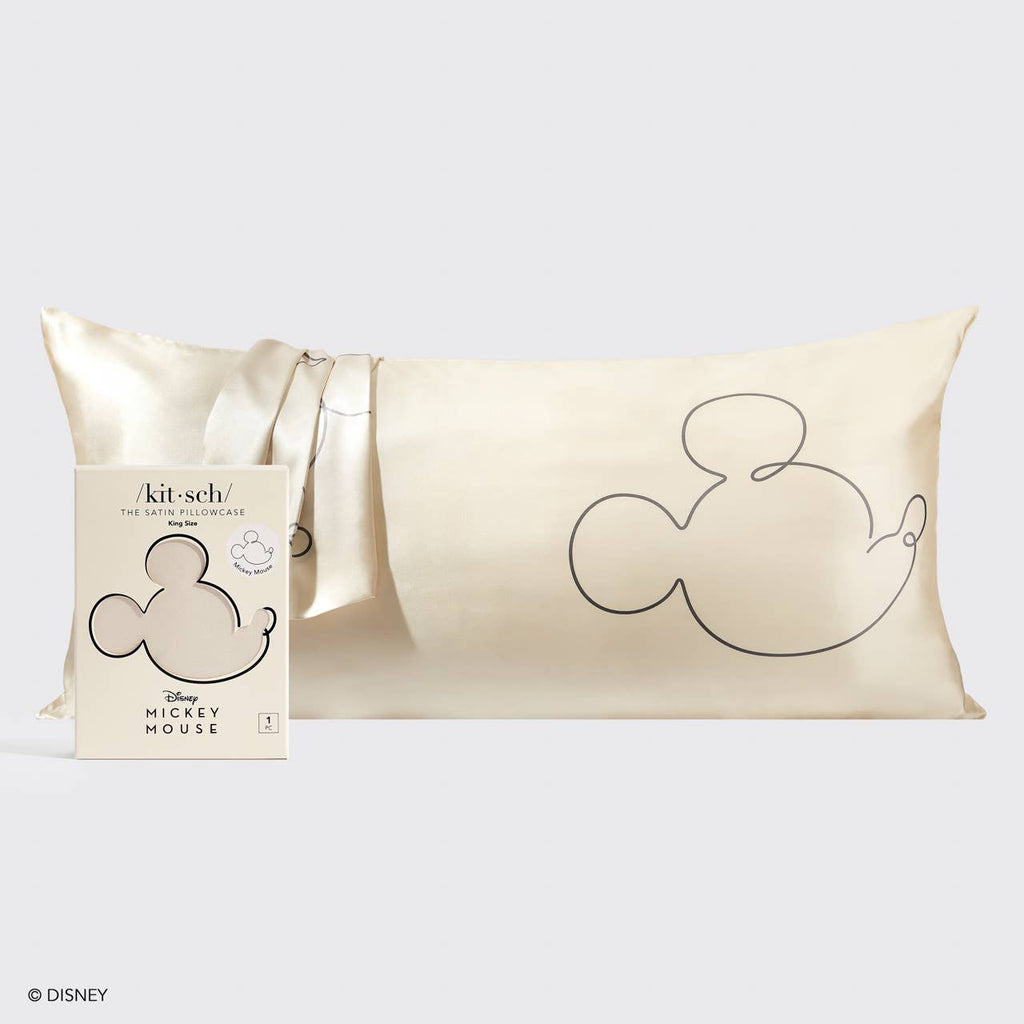 Kitsch & Mickey and Minnie Satin Pillowcase / King — Mr. Mouse – BFF Here